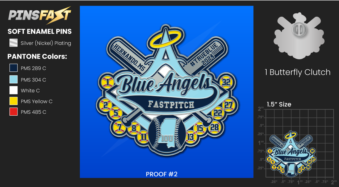 Blue Angels Trading Pin 2 04/18/2024 - Pins Fast