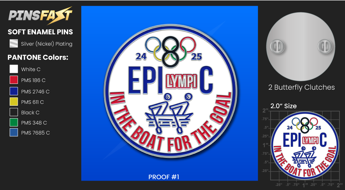 EPIC Olympic Pin 07/03/2024 - Pins Fast
